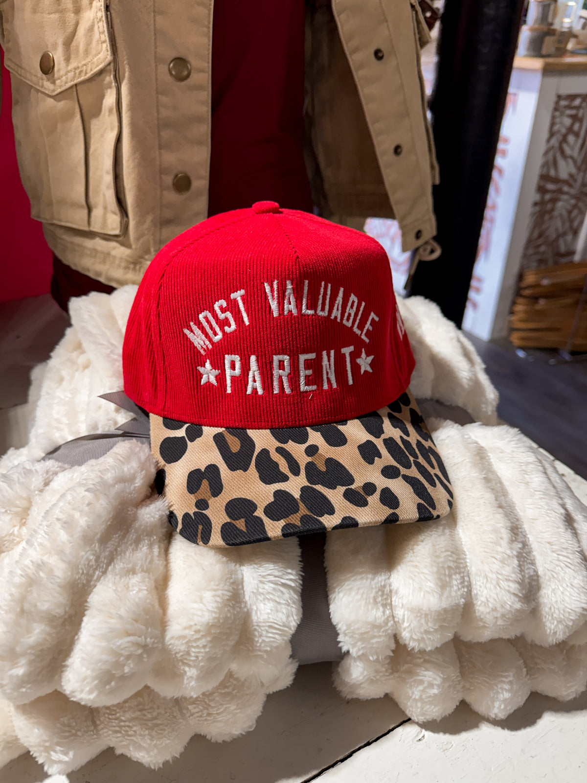 Most Valuable Parent Corduroy Hat | Funny Parent Hat — Quotes and Cotton